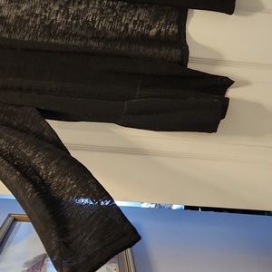 Kasper | Sweaters | Kasper Sheer Black Lightweight Cardigan | Poshmark